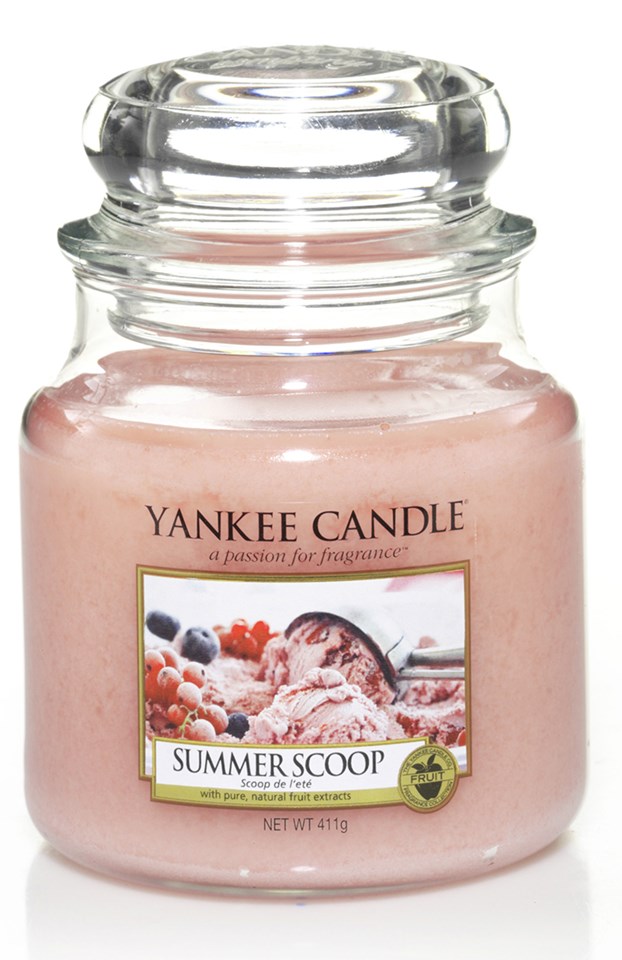 Yankee Candle Summer Scoop Medium jar Yankee Candle Varumarken Livehome